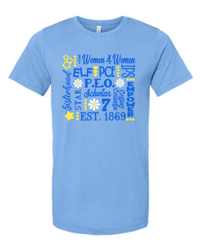 P.E.O. Wordle Colorful – Daisies, Ducks & Doodles